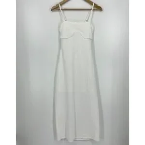 Stitch + Feather | Dresses | Stitch Feather White Waffle Knit Bustier ...